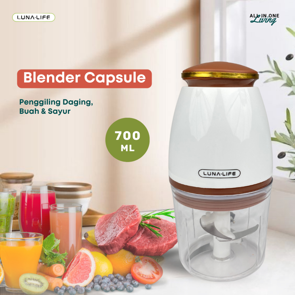 Jual Luna Life Blender Capsule 700mL - Penggiling Daging Buah & Sayur ...