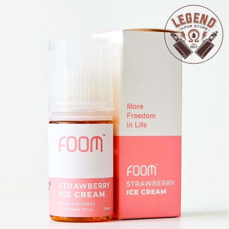 Jual SALT NIC - LIQUID FOOM Strawberry Ice Cream 30ML 30MG AUTHENTIC ...