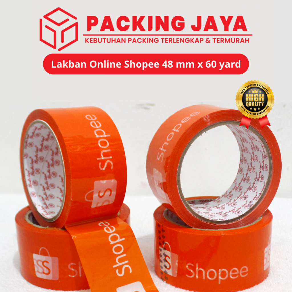 Jual Lakban Printing Shoppe / Lakban Olshop Toko ijo 48mm X 60yard ...