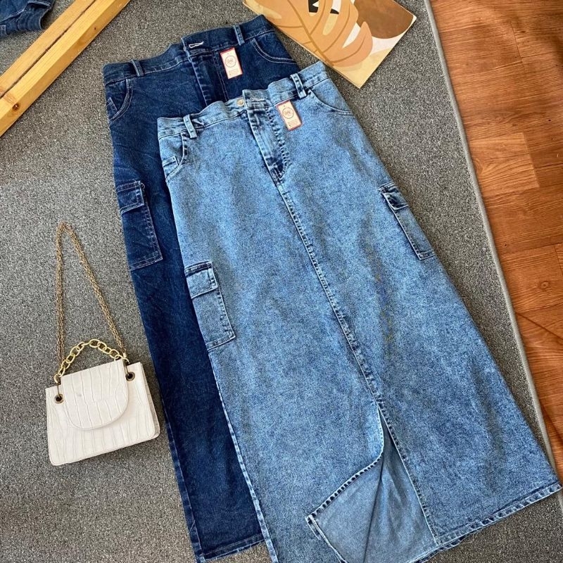 Jual ABBY ROK CARGO JEANS | Shopee Indonesia
