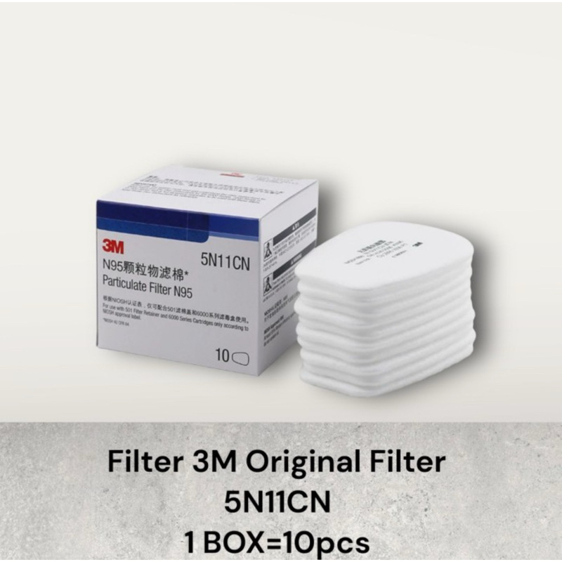 Jual Filter Masker 3M 5N11CN Original 10 pcs | Shopee Indonesia