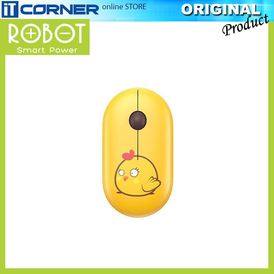 Jual Mouse Wireless Original Robot M230 Silent Karakter - Chick Yellow ...