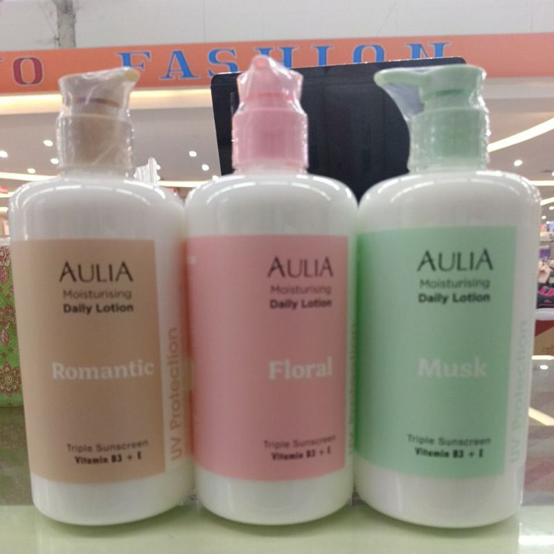 Jual aulia moisturising daily lotion 500ml kemasan Terbaru | Shopee ...
