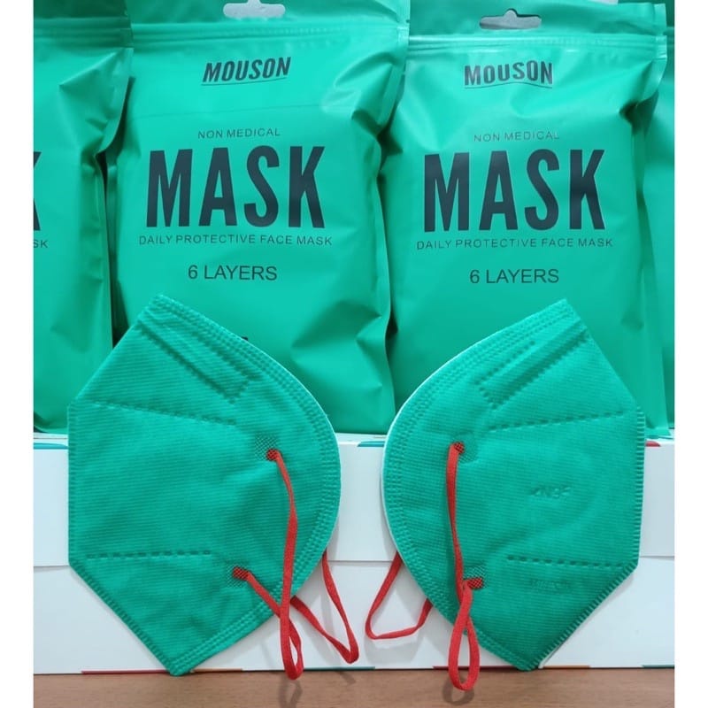 Jual MASKER KN95 MOUSON FACE MASK 6 PLY ISI 10 PCS DISPOSABLE MASK ...