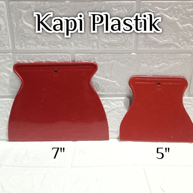 Jual Alat Kapi Plastik ukuran 5" / 7" untuk mendempul dan lainnya. kape ...