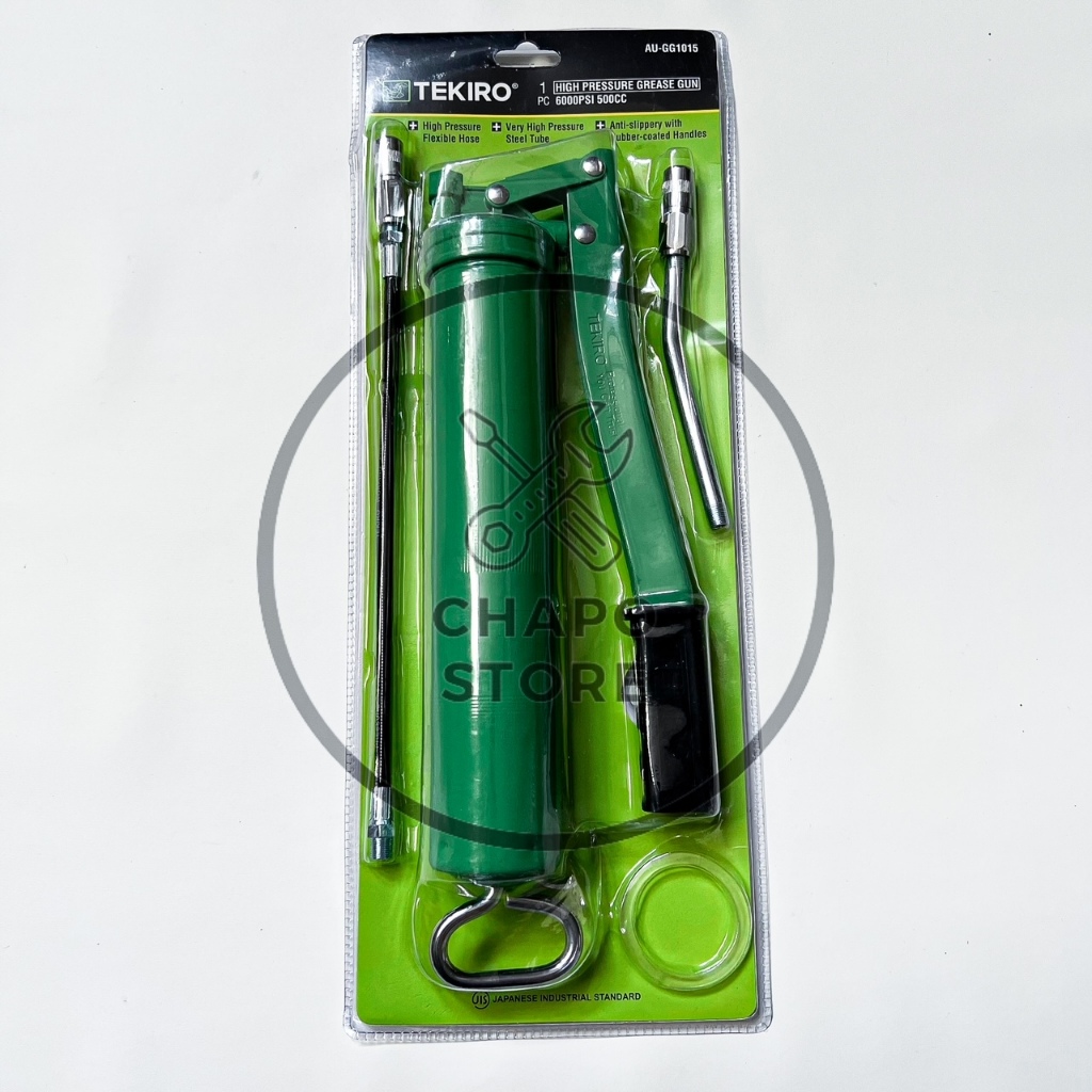 Jual Tekiro alat pompa gemuk oli stempet tangan 500cc hand grease gun ...