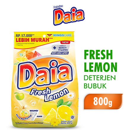 Jual Daia Deterjen Bubuk 800 gr (TANPA PIRING) | Shopee Indonesia
