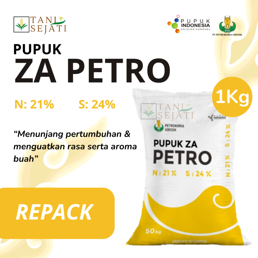 Jual Repack Eceran Pupuk ZA Petro 1Kg Pupuk Pertumbuhan dan Buah Pupuk ...