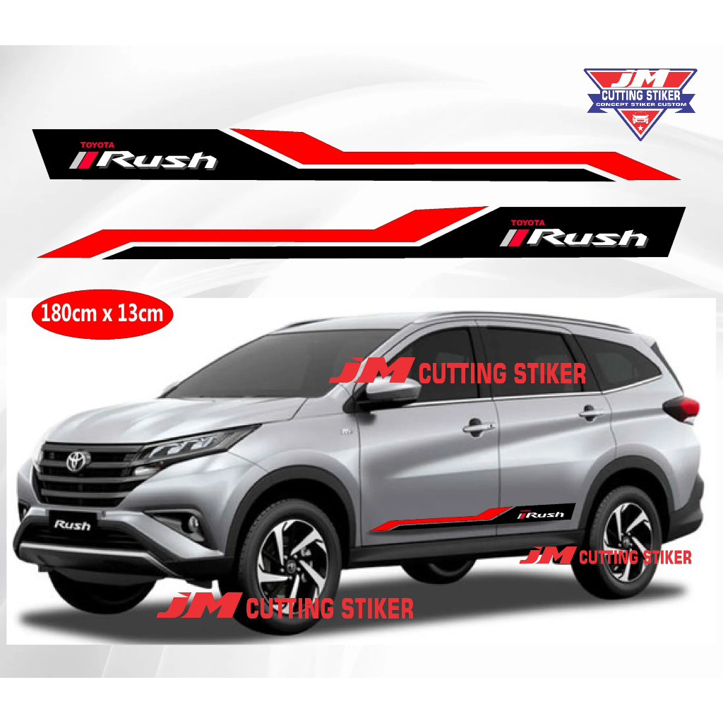 Jual Stiker mobil rush stiker list mobil rush cutting stiker body ...
