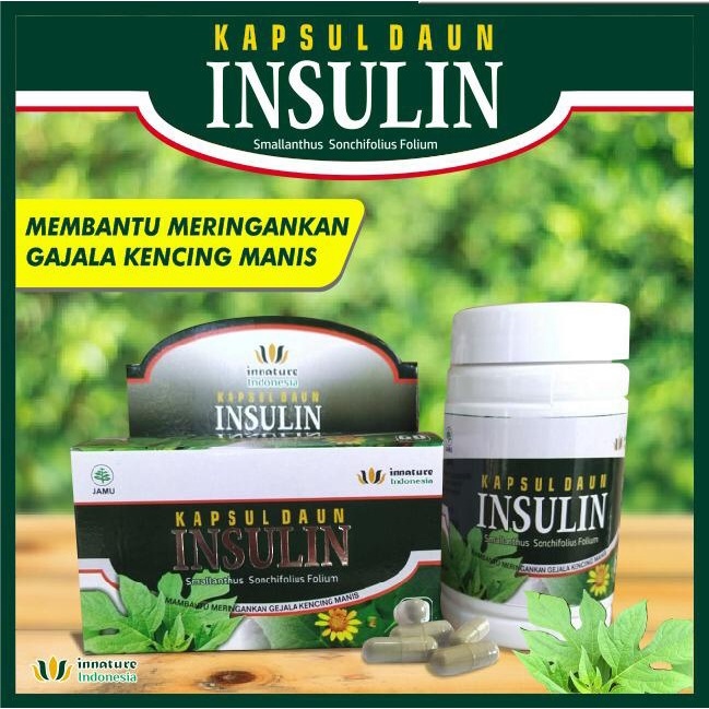 Jual Kapsul Ekstrak Daun Insulin Efektif Atasi Diabetes Turunkan Gula ...