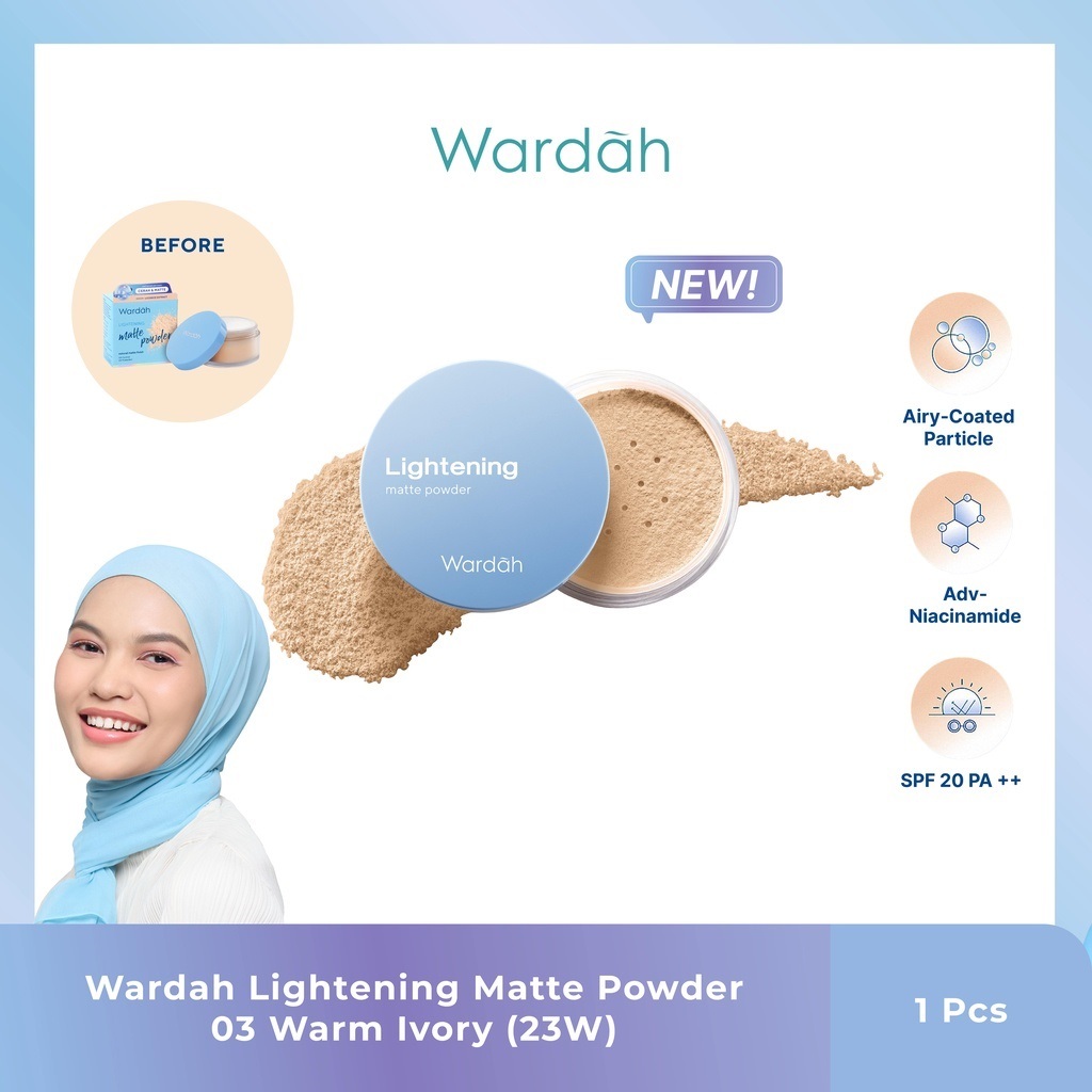 Jual Wardah Lightening Matte Loose Powder 20g | Bedak Tabur | Shopee ...