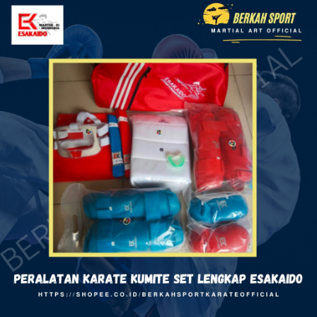 Jual Peralatan karate kumite set lengkap Esakaido Non Tas | Shopee ...