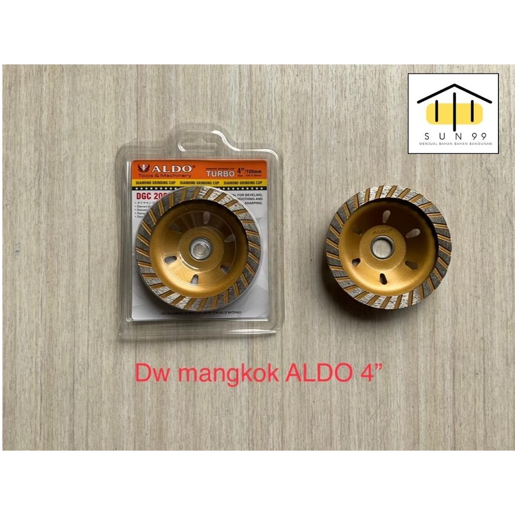 Jual Mata Pisau Gerinda Mangkok / Diamond Cup Turbo ALDO 4 Inch ...