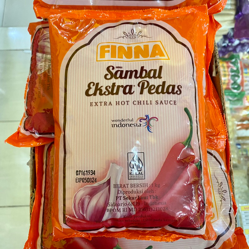 Jual Finna Sambal Ekstra Pedas 1kg | Shopee Indonesia