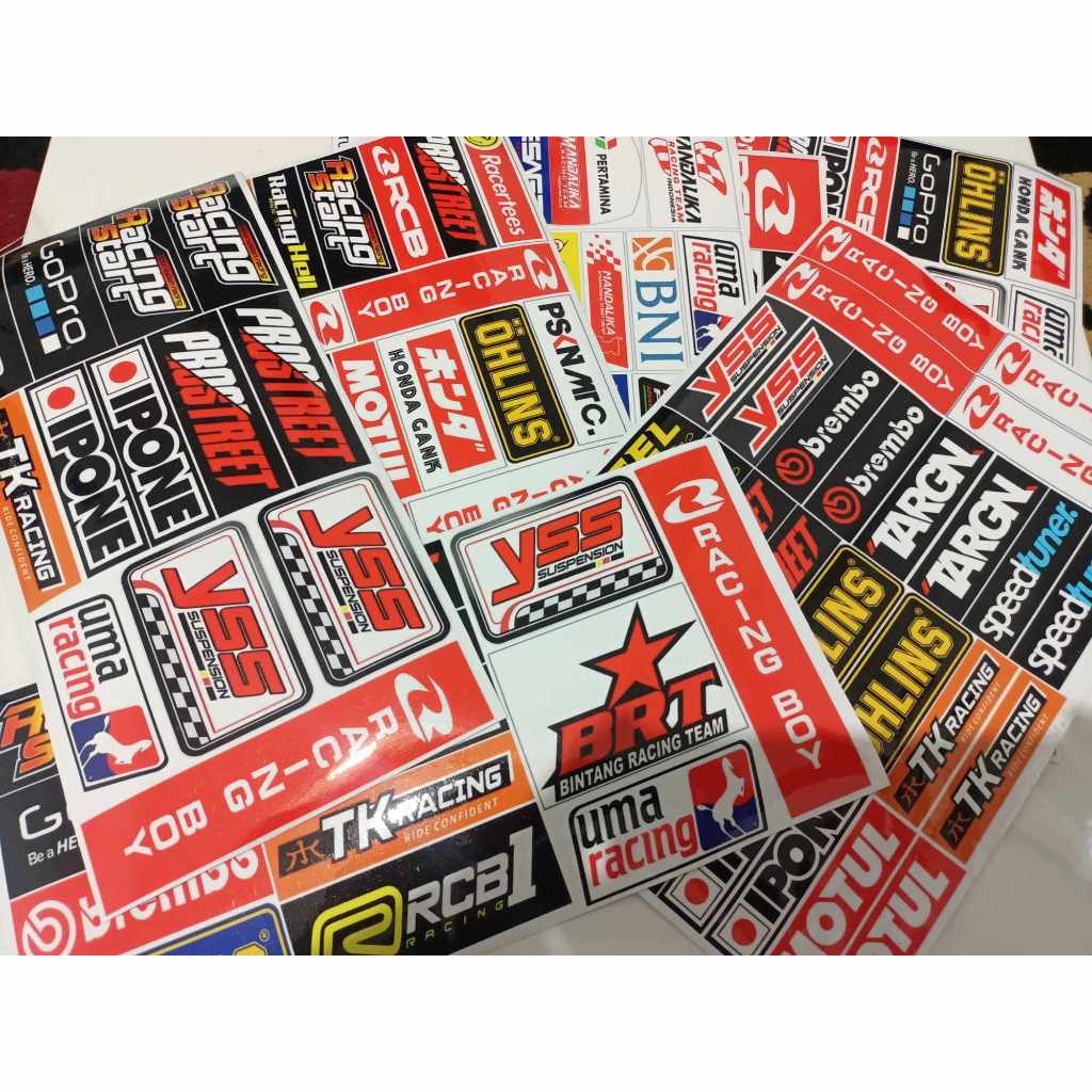 Jual STICKER BENGKEL LENGKAP TERBARU VIRAL | STICKER PACK MOTOR ...