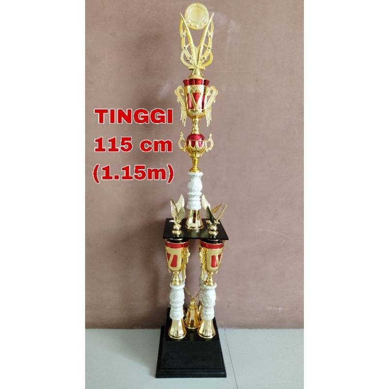 Jual PIALA trophy KAKI 4 MURAH KING TINGGI 1.15m/115m BISA FIGUR ...