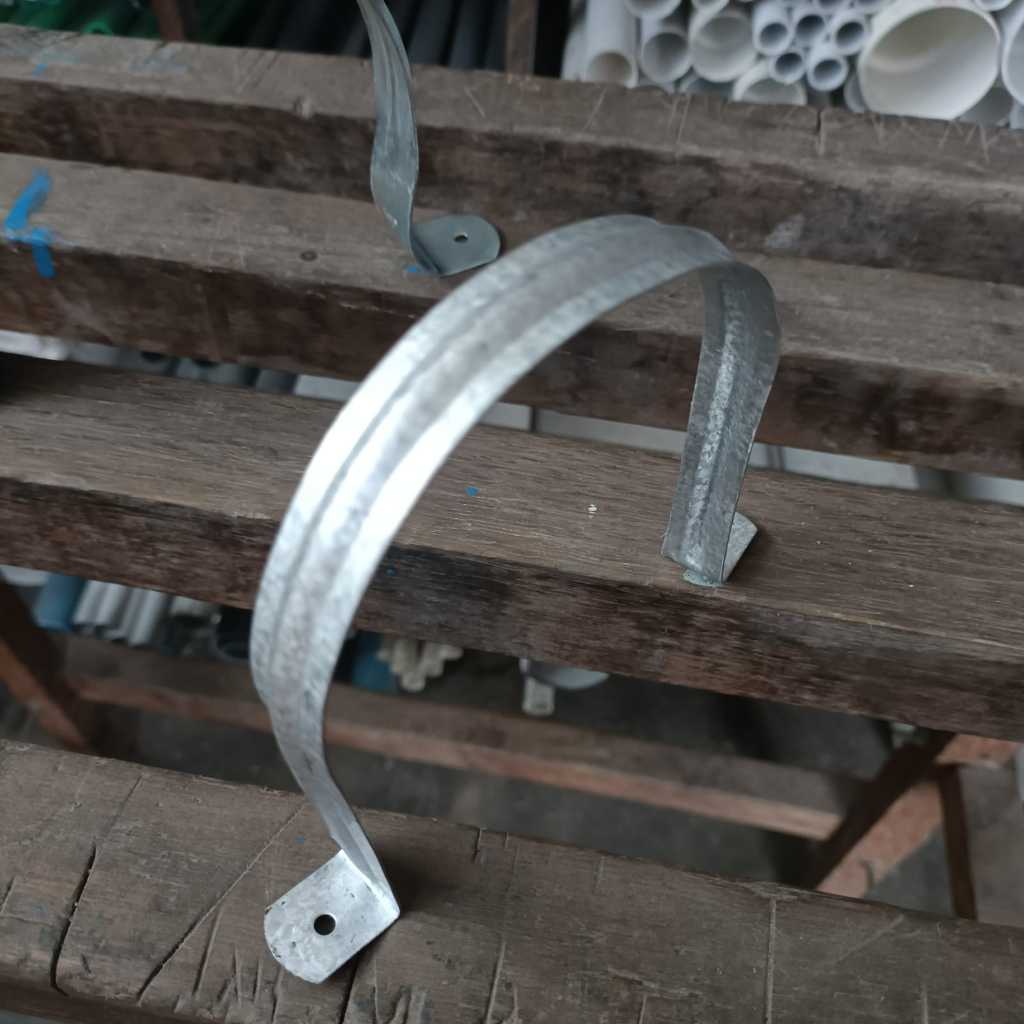 Jual Klem Pipa Murah 3" Inch / Plat Besi Galvanis Murah / Klem Pipa PVC ...