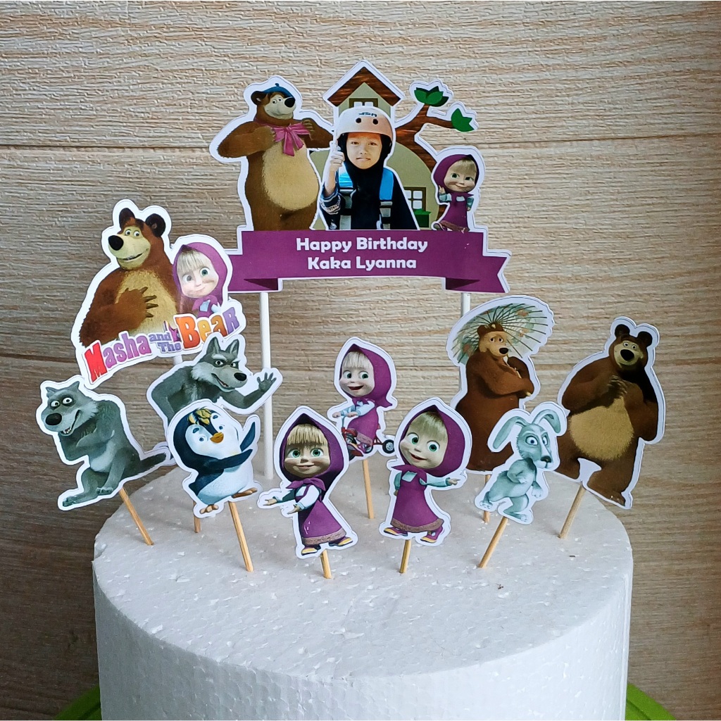 Jual Toper Marsha Custom Foto untuk Hiasan Kue Ulang Tahun / Ultah Anak ...