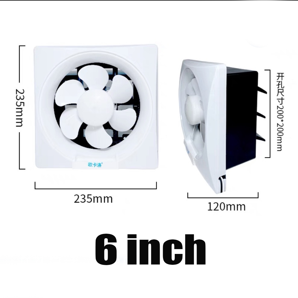 Jual Exhaust Fan Dinding Kipas Angin Hexos 6inch Dan 8inch Pembuangan ...