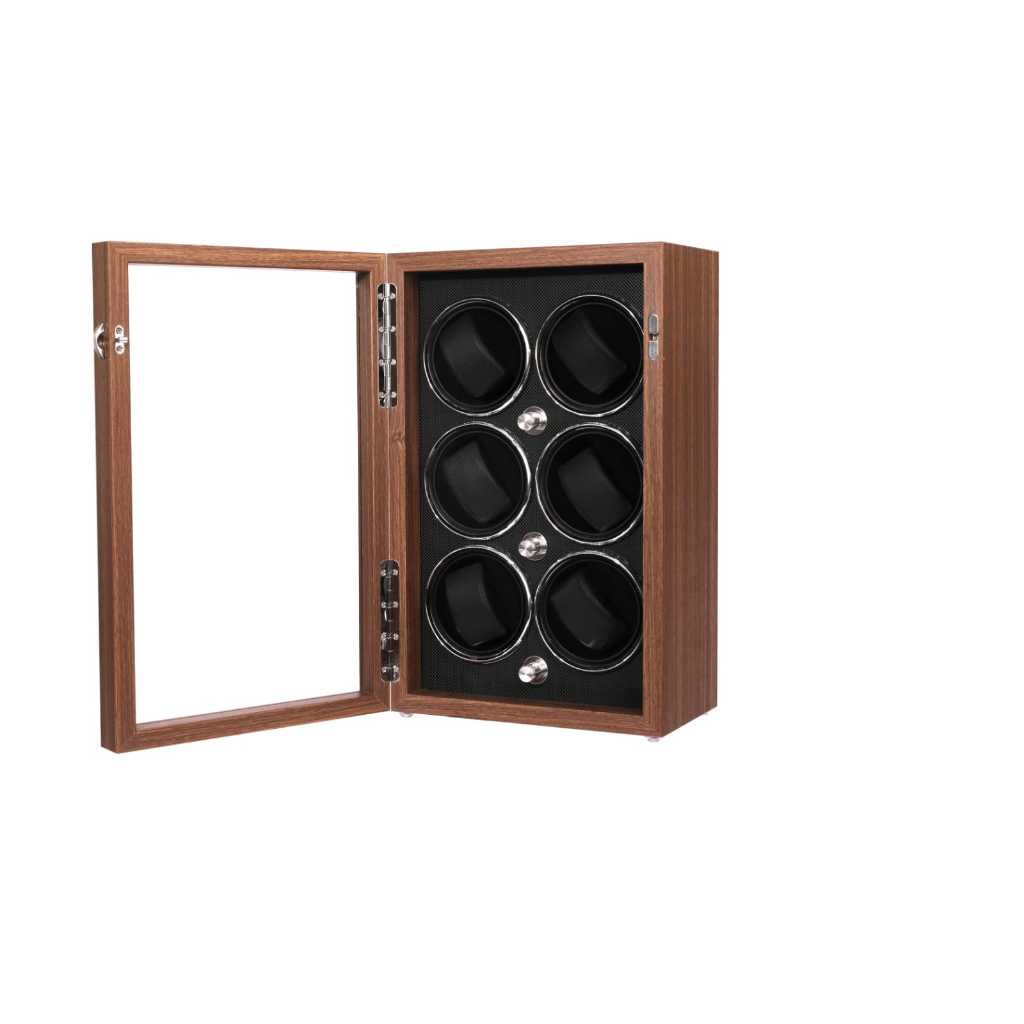 Jual Automatic 6 BOX Watch reel Winder Display Mesin Pemutar Jam Tangan ...