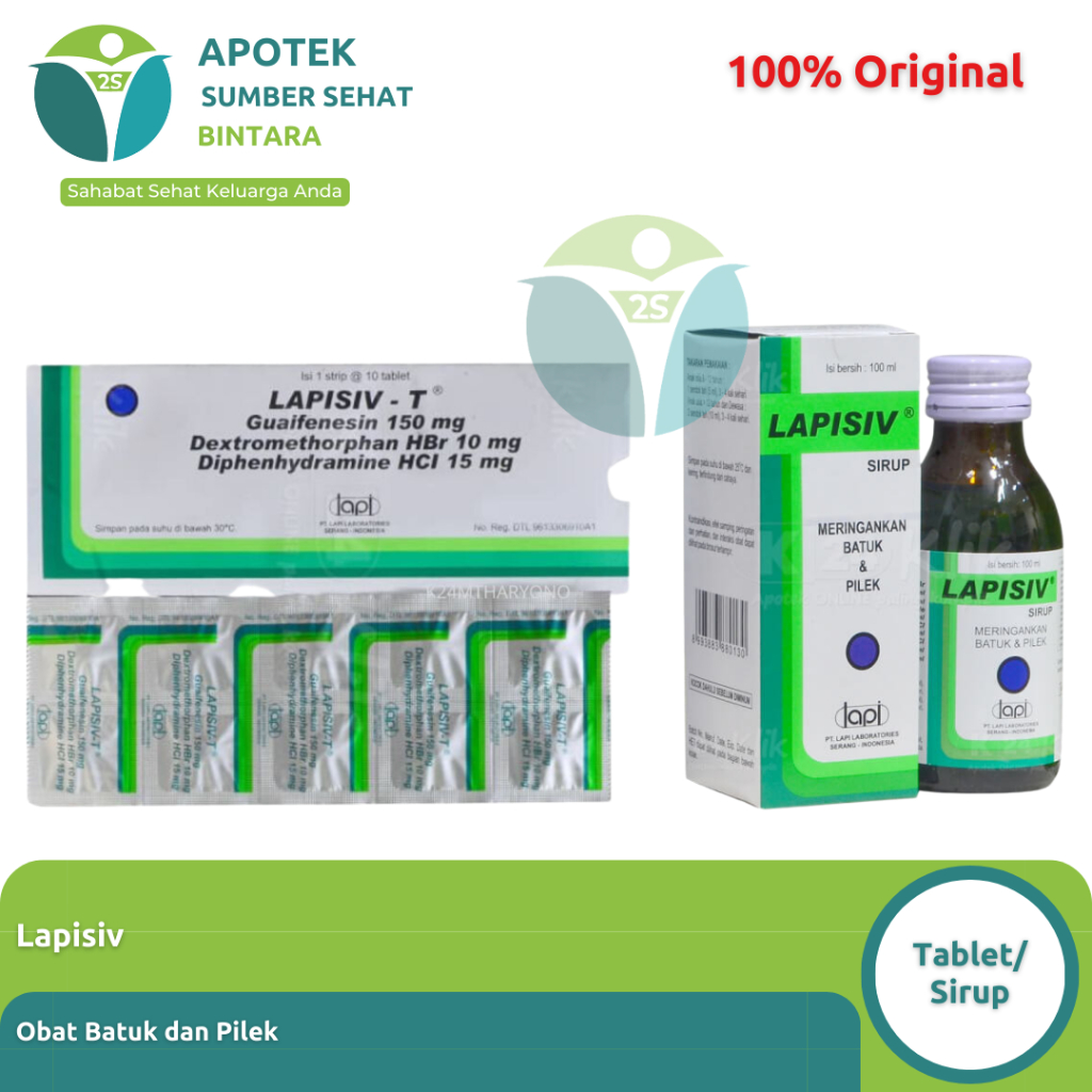 Jual Lapisiv Tablet/Sirup Obat Batuk dan Pilek | Shopee Indonesia