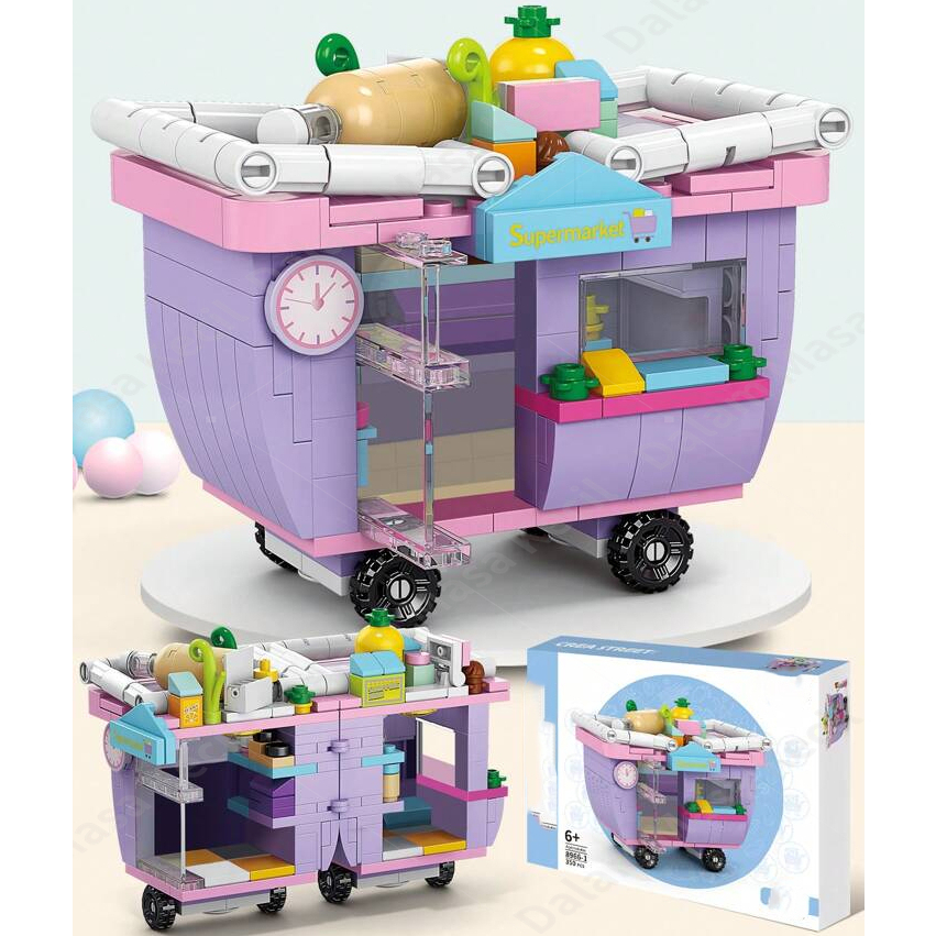 Jual Mainan Balok supermarket Bricks Building Street View/Mainan Anak ...