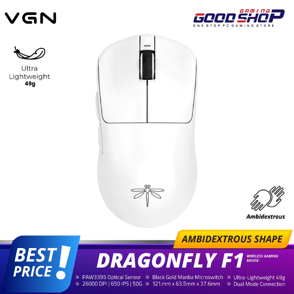 Jual VGN Dragonfly F1 Series Wireless Mouse | Shopee Indonesia