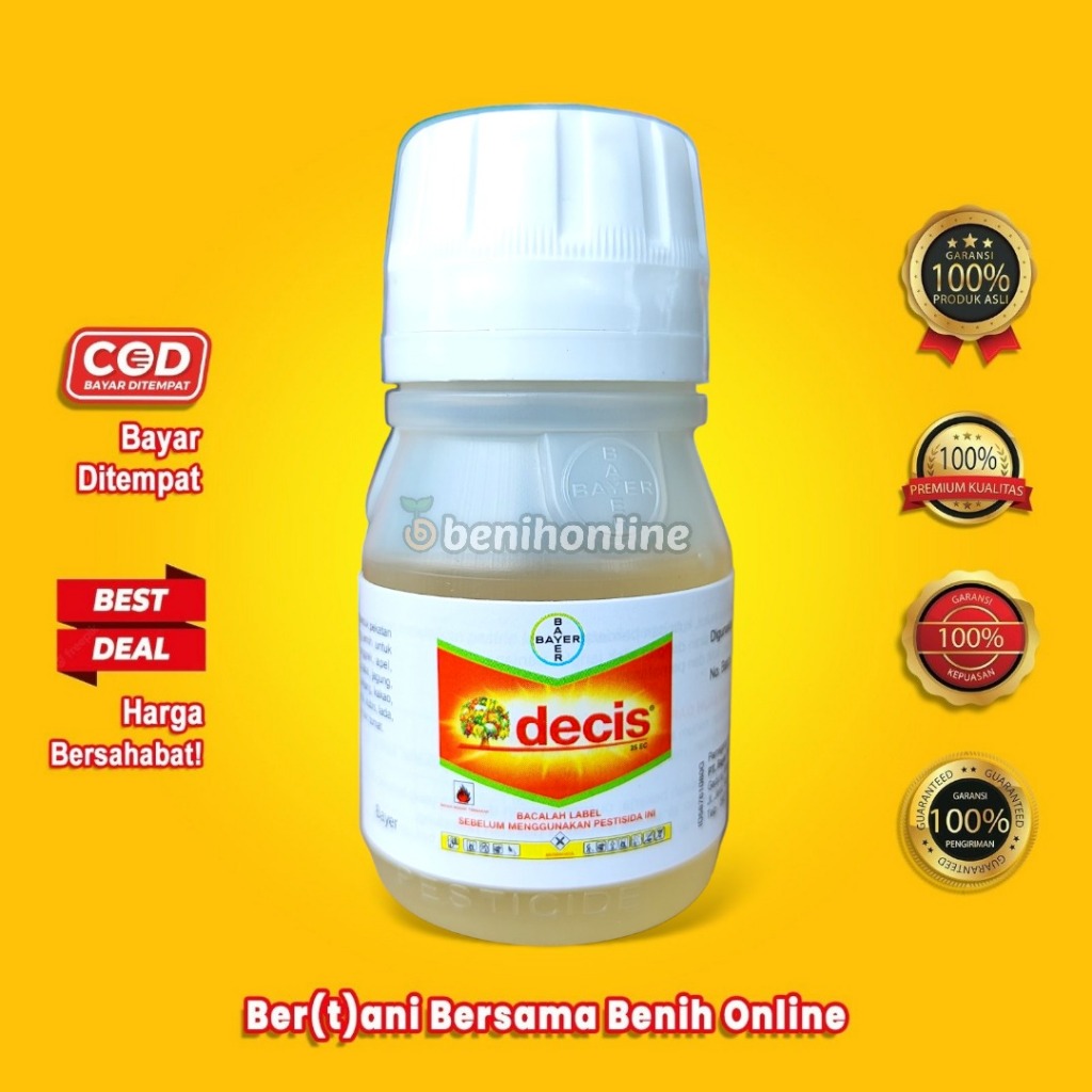 Jual INSEKTISIDA DECIS 25 EC 50 ML BAYER Deltametrin Pembasmi Ulat Tanaman | Shopee Indonesia