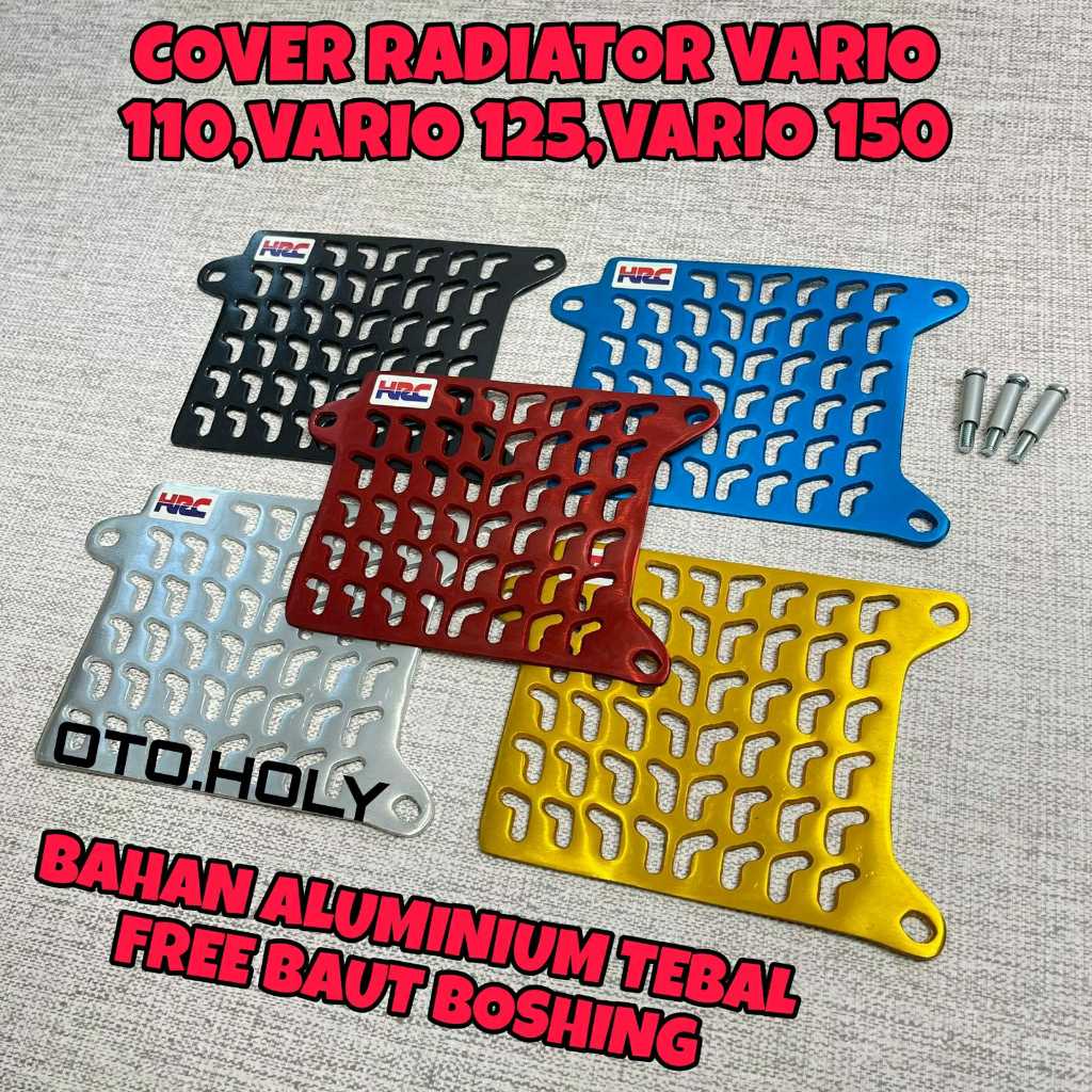 Jual COVER RADIATOR VARIO HRC FULL CNC ALUMINIUM ANTI KARAT TUTUP COVER ...