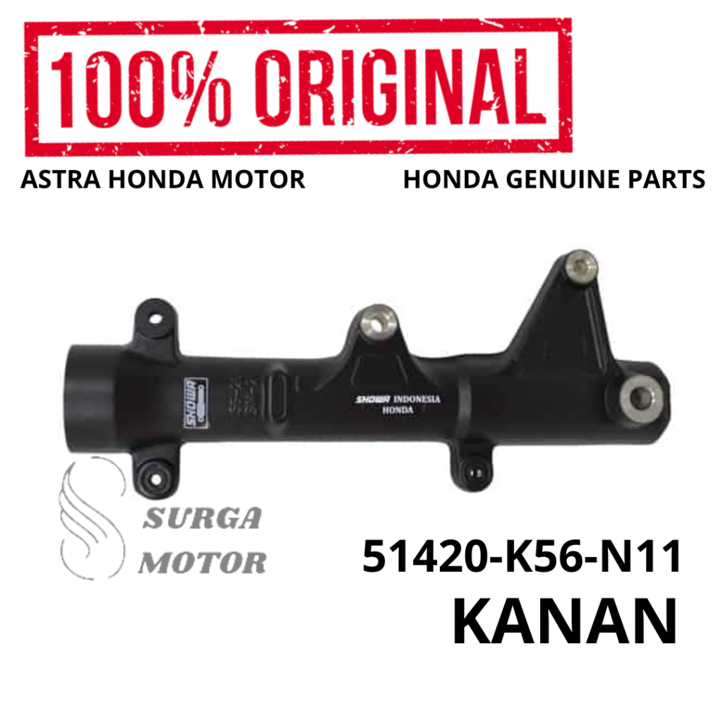 Jual Tabung Shock Depan Kanan Supra GTR 150 Original Honda AHM 51420 ...