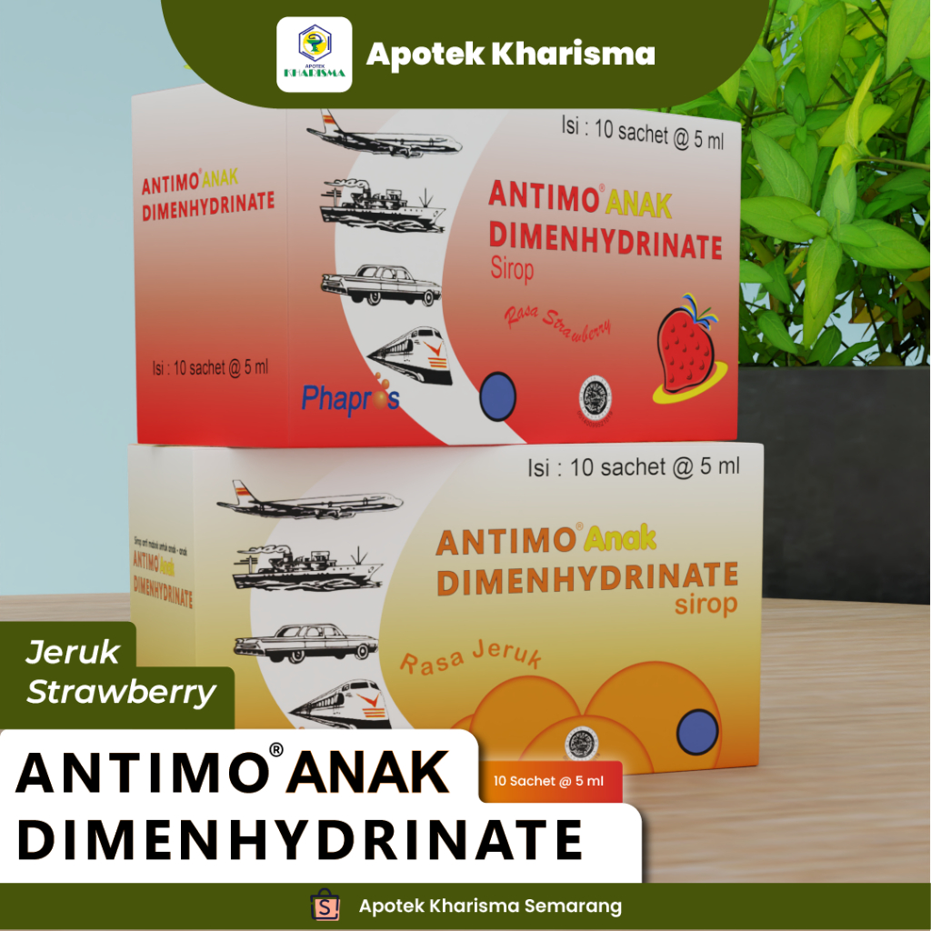 Jual Antimo Anak Dimenhydrinate 10 Sachet | Shopee Indonesia