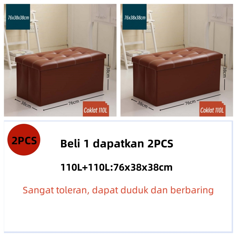 Jual Storage Box Bisa dilipat Bangku Kursi Penyimpanan Barang Bangku ...