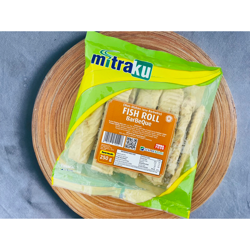 Jual Mitraku Fishroll BBQ | Fish Roll Barbeque 250 gr | Shopee Indonesia