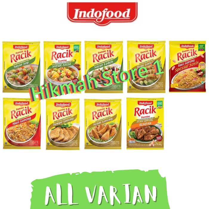Jual INDOFOOD bumbu RACIK / bumbu siap saji / bumbu instan racik ...