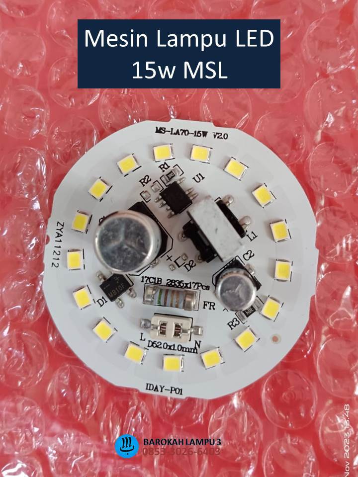 Jual [NEW] PCB Lampu LED AC / 15w Nyala Putih Terang / Mesin Lampu LED ...