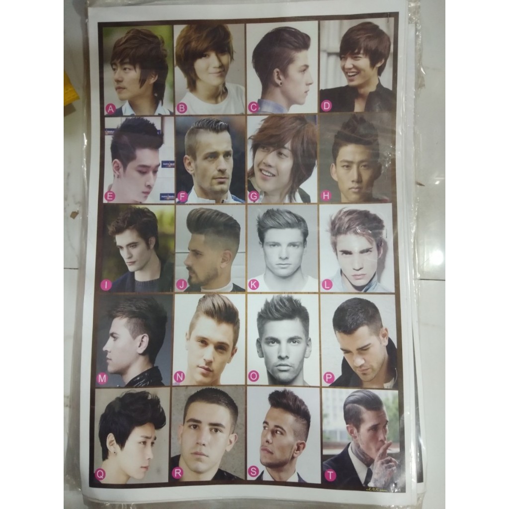 Jual Gambar Poster Model Rambut Barbershop Laki laki Dewasa | Shopee ...