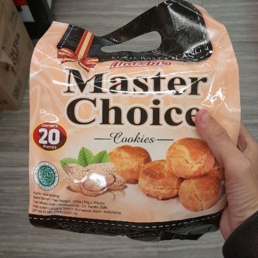 Jual Indobis Master Choice kukis peanut cookies kacang ( isi 20 ...