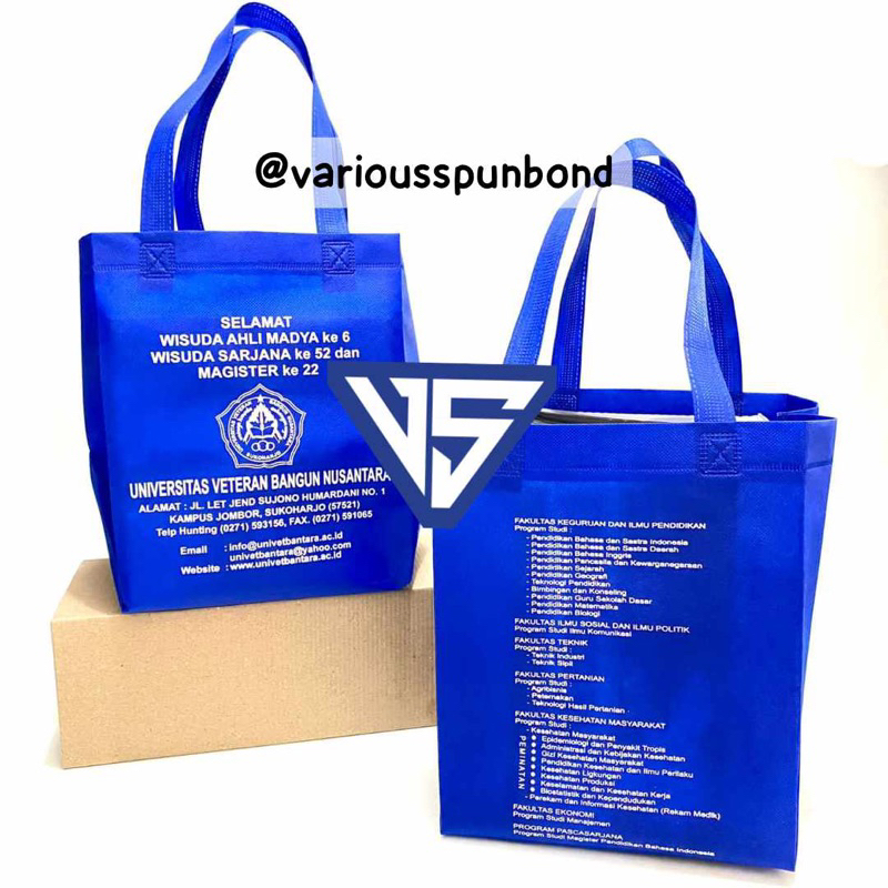 Jual Custom Tas Spunbond Box Makanan Seminar Box untuk Tas Nasi Box ...