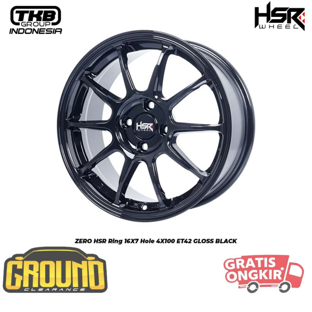 Jual VELG RACING MURAH R16 HSR ZERO LEBAR 7 INCI JAZZ, YARIS, DATSUN GO ...