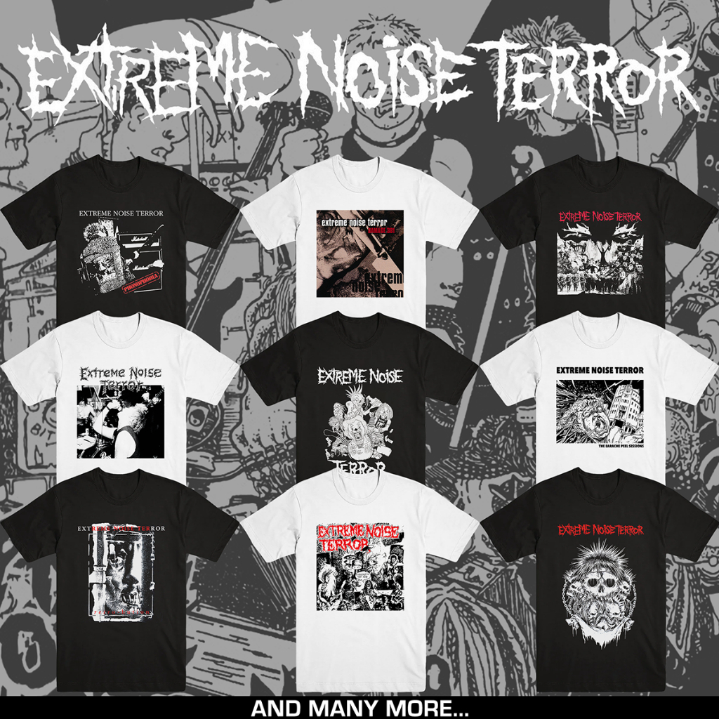 Jual EXTREME NOISE TERROR | T-SHIRT BAND | CRUST PUNK | MERCHANDISE ...