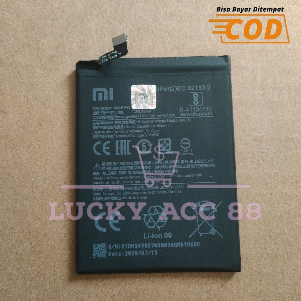 Jual Batre Baterai Hp Xiaomi Mi 11 Lite Model BP42 Batrai Battery Tanam ...