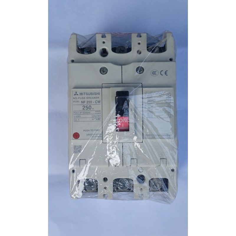 Jual MCCB Breaker MITSUBISHI NF250-CW 3P 250A | Shopee Indonesia