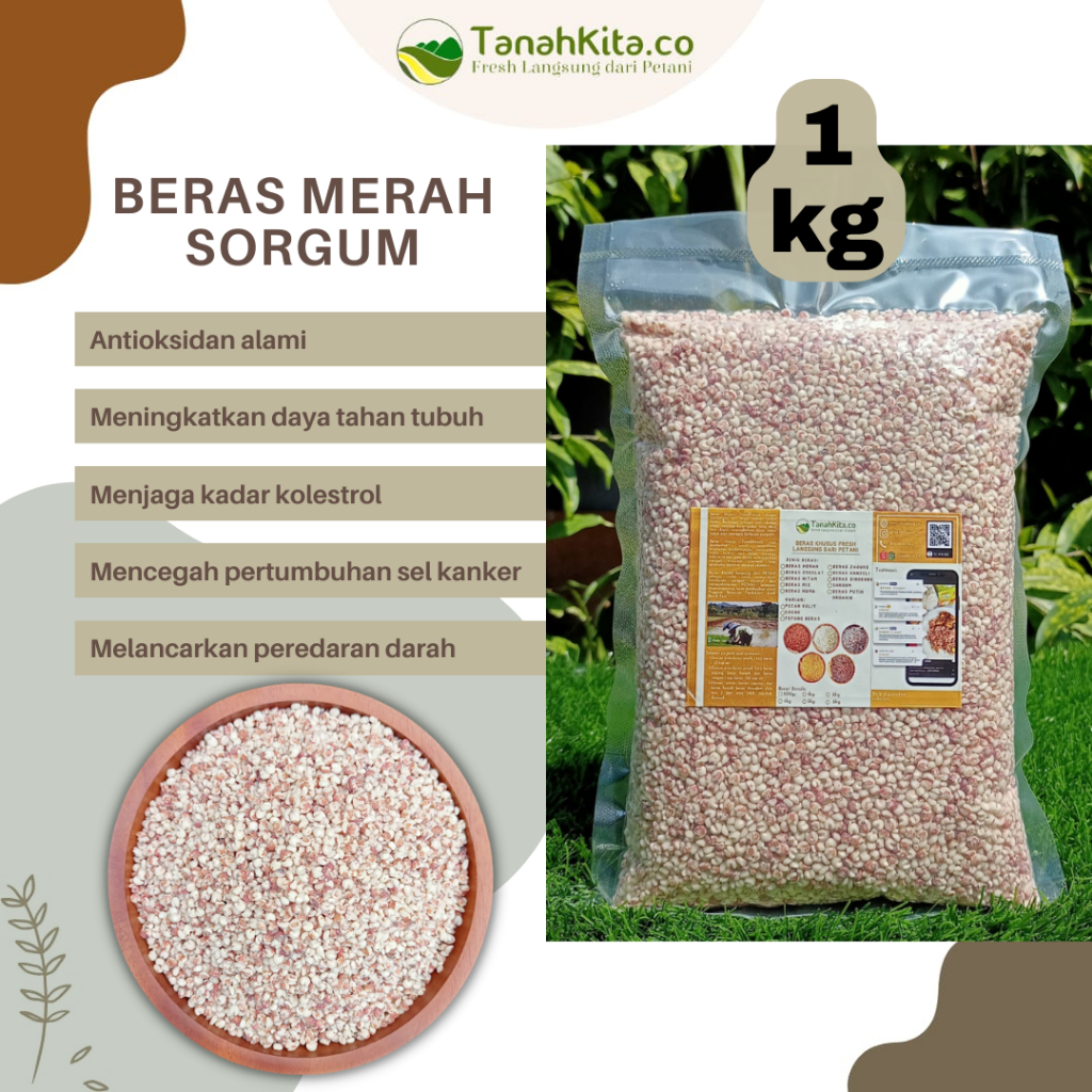 Jual Beras Sorgum Merah | Enak dan Pulen | Fresh Langsung dari Petani ...