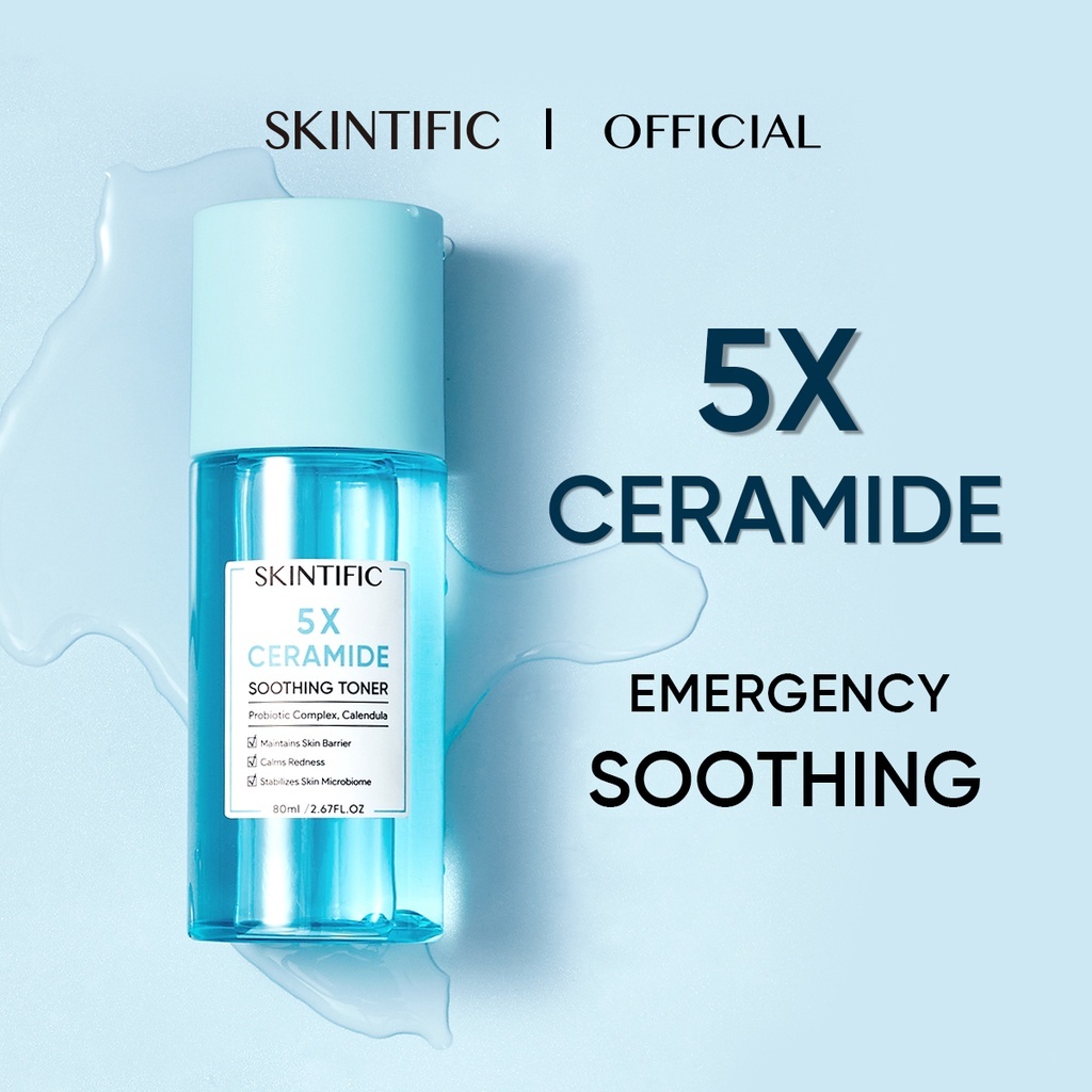 Jual SKINTIFIC - 5X Ceramide Soothing Toner 80ml | Shopee Indonesia