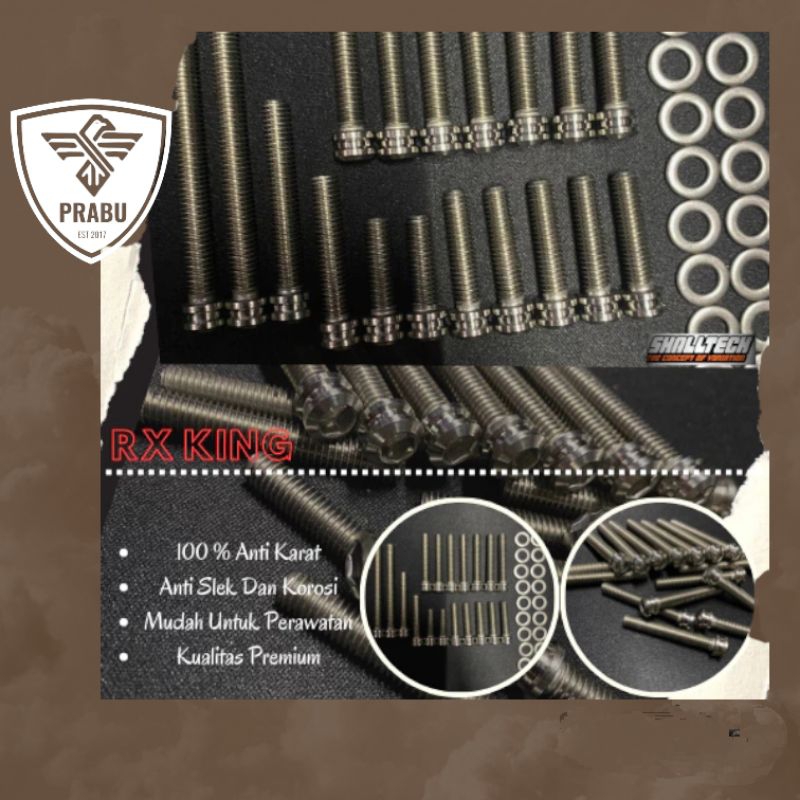 Jual BAUT baut BLOK MESIN RX KING STENLLES ASLI ANTI KARAT MODEL ...