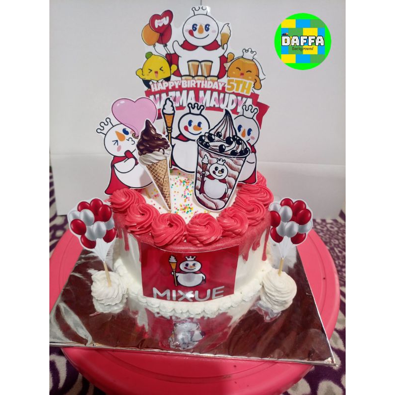 Jual Topper Cake Mixue (Custom Nama) | Shopee Indonesia