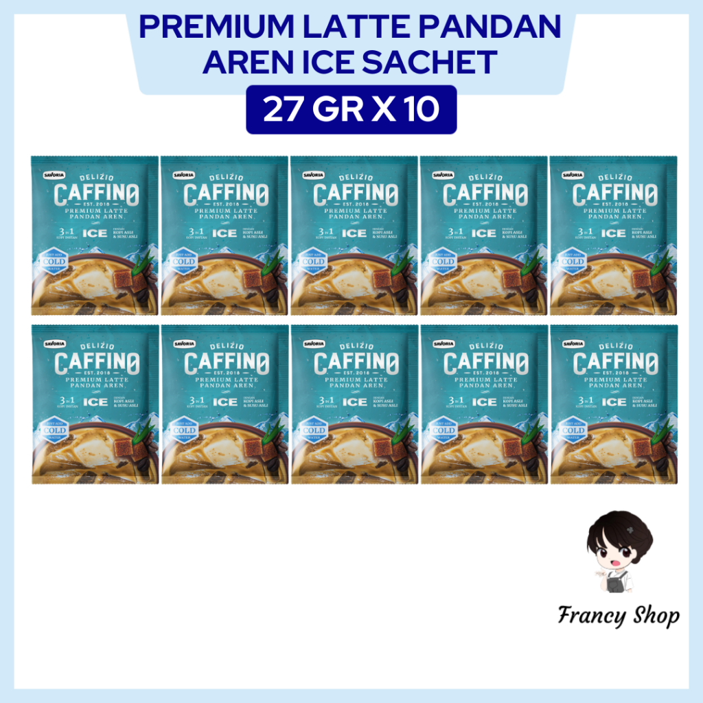 Jual Paket Murah Kopi Delizo Caffino Premium Latte Pandan Aren Ice ...