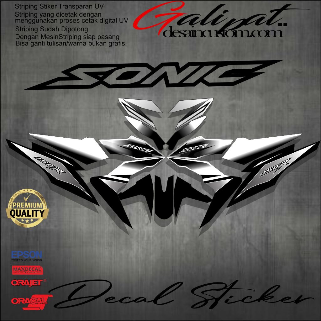Jual 0026 decals sticker full body sonic 125r keran bebas reqwes nama ...