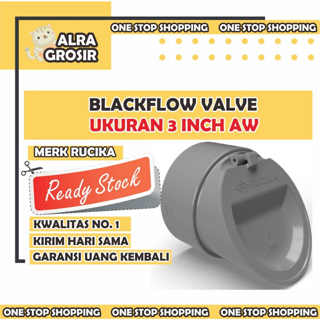 Jual Backflow Valve 3" inch PVC Rucika | Shopee Indonesia