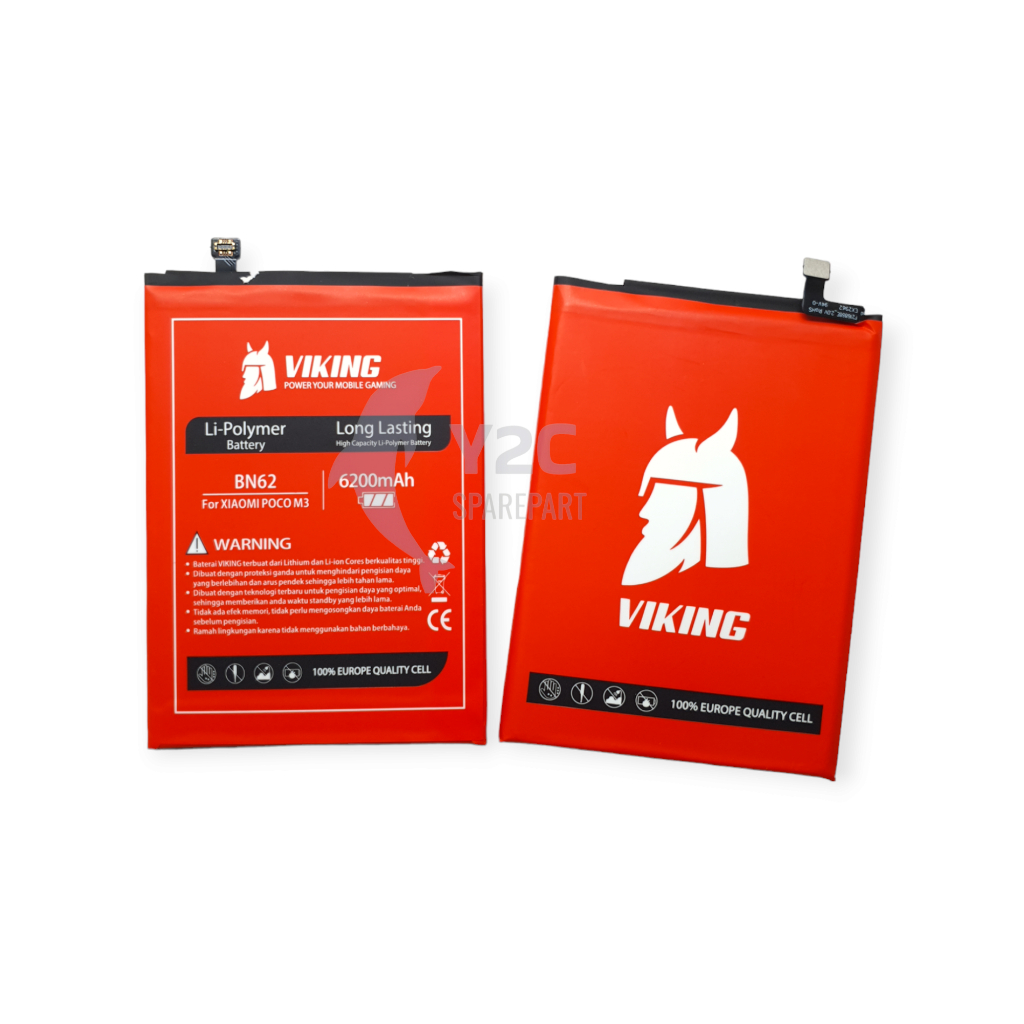 Jual VIKING BN62 / XIAOMI POCOPHONE M3 / REDMI 9T BATERAI DOUBLE POWER ...